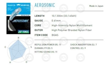 Yonex Aerosonic Badminton String | Calgary Canada | Store & Online
